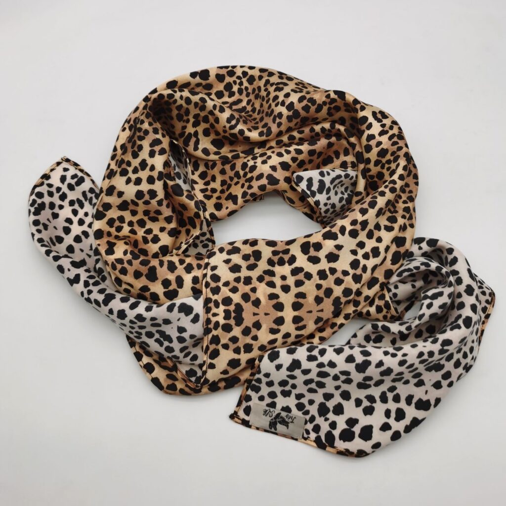 Leopard Print Silk Scarf – Shawl To Buy Online 100% Pure Silk Printed ...